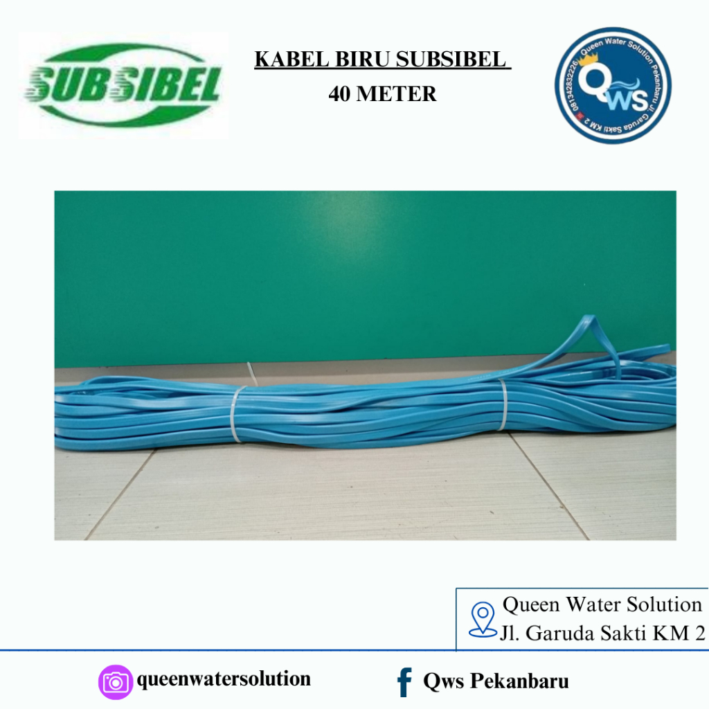 Jual Kabel Biru Submersible Subsibel 40 Meter | Shopee Indonesia
