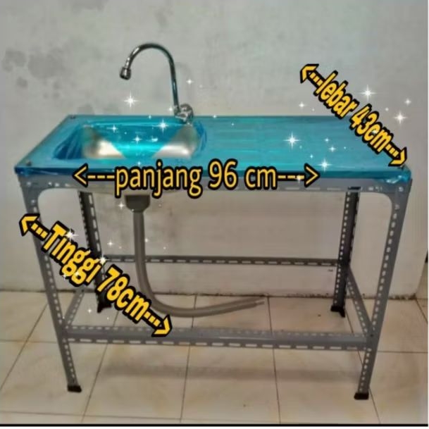 Jual Bak cuci piring ukuran 96cm x 43cm Wastafel bak cuci piring pake ...