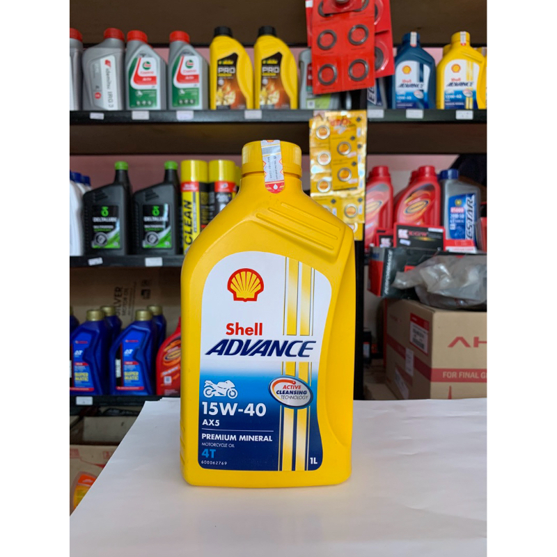Jual SHELL ADVANCE | 15W-40 | AX5 | 4 T | 1L | Shopee Indonesia