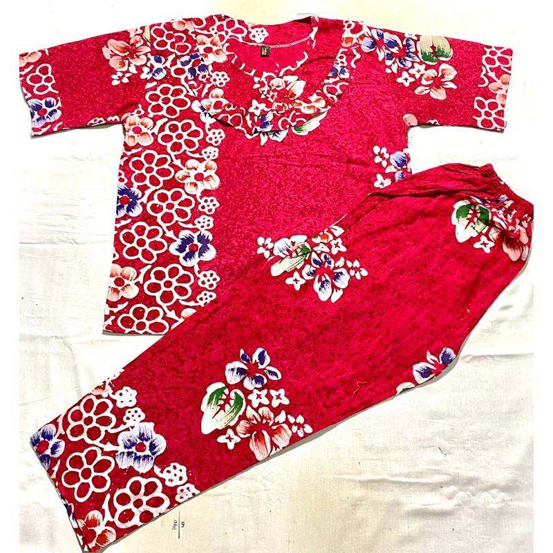 Jual standar ld 112cm SETELAN BATIK CAP SUPER MOTIF NEW hitam bunga ...