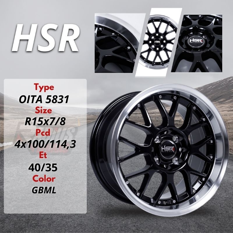 Jual Velg mobil celong hsr oita ring 15 pcd 4x100 & 4x114,3 semua jenis mobil ber lubang 4 ...