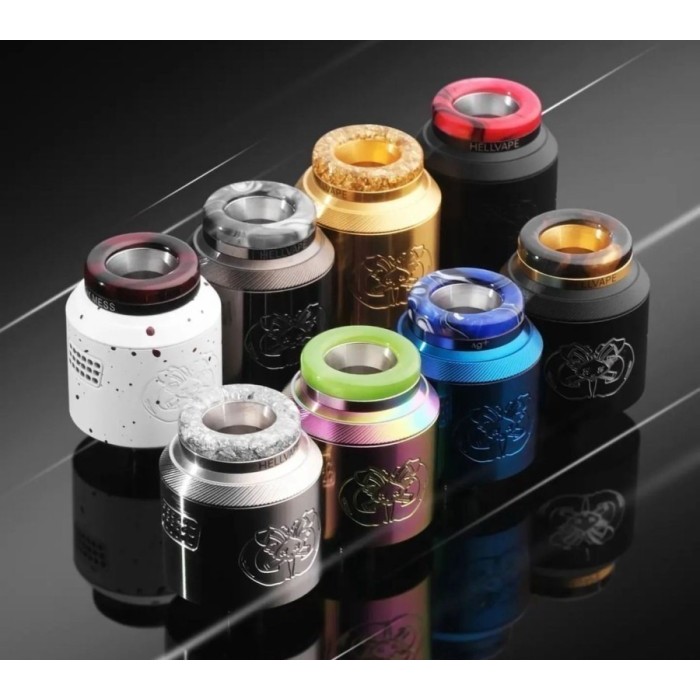 Jual RDA Drop Dead V2 Series 24MM Dual Coil by Hellvape | Shopee Indonesia