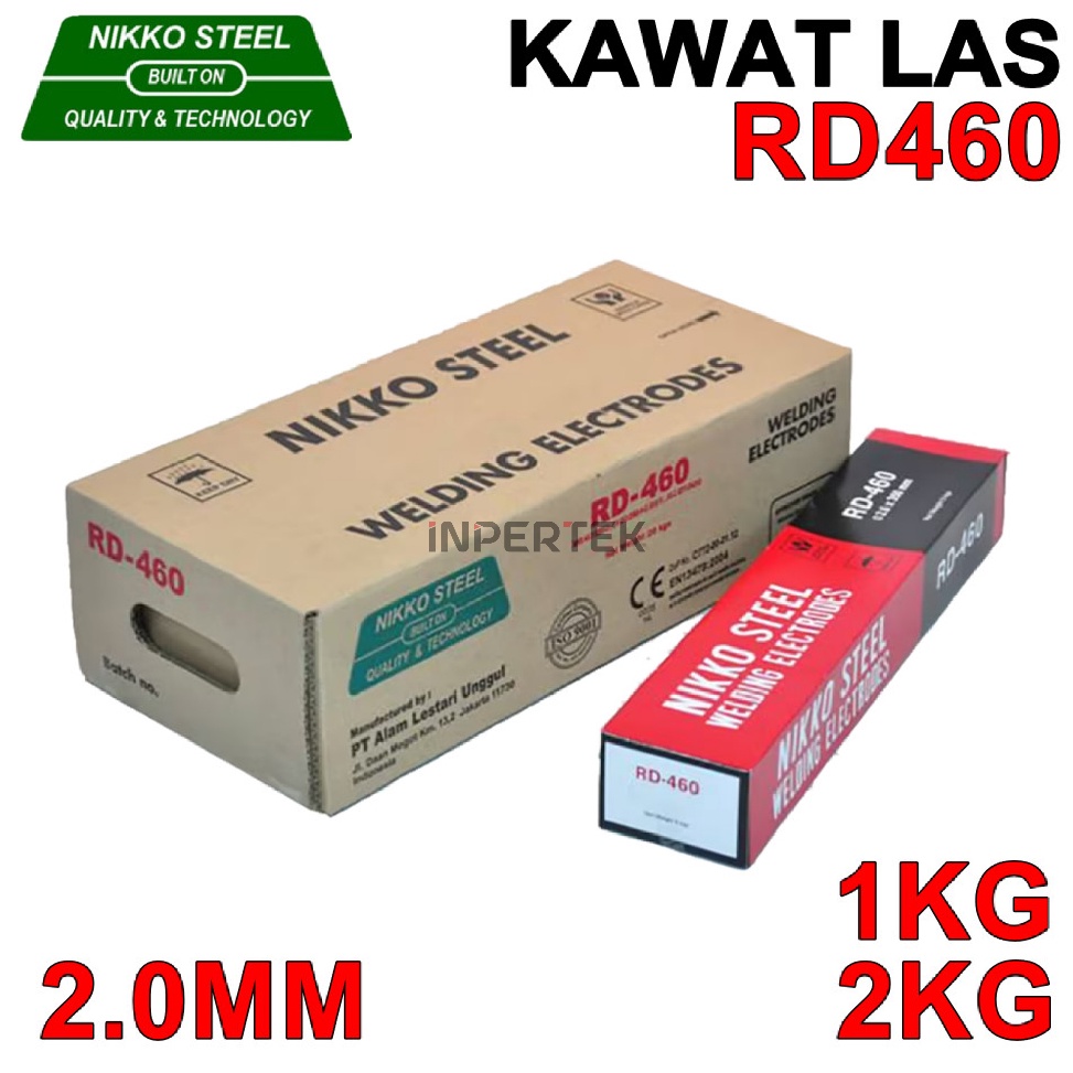 Jual Harga Kompetitif Kawat Las RD46 2mm NIKKO STEEL Elektroda RD 46 2 mm Welding Listrik 2 X 3 ...