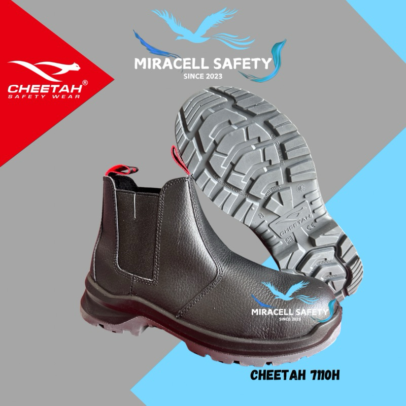 Jual (BONUS KAOS KAKI) SEPATU SAFETY CHEETAH 7110H REBOUND | Shopee ...