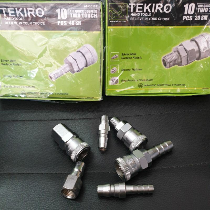 Jual TEKIRO Air Quick Coupler Two Touch 20 Sambungan Kompresor | Shopee Indonesia