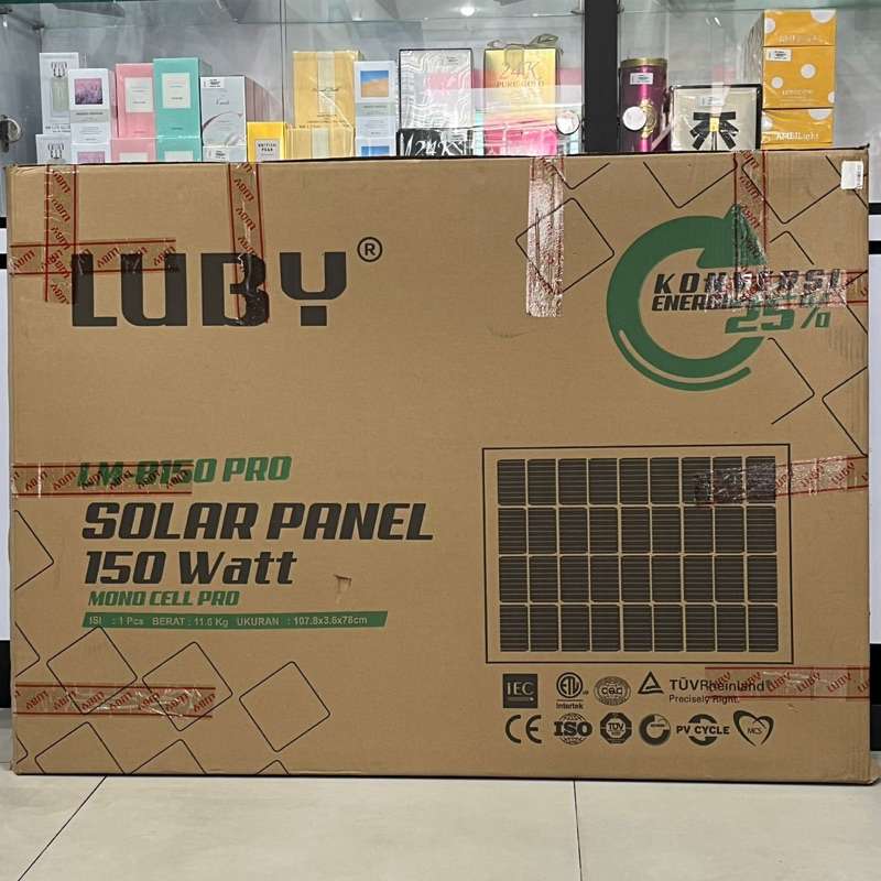Jual solar panel 150 watt pro mono / poly solar cell panel surya FREE ...