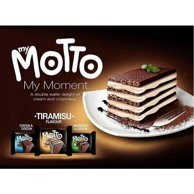 Jual Camilan Wafer Snack My Motto 30 Gr Varian Hazelnut & Cocoa, Cocoa ...