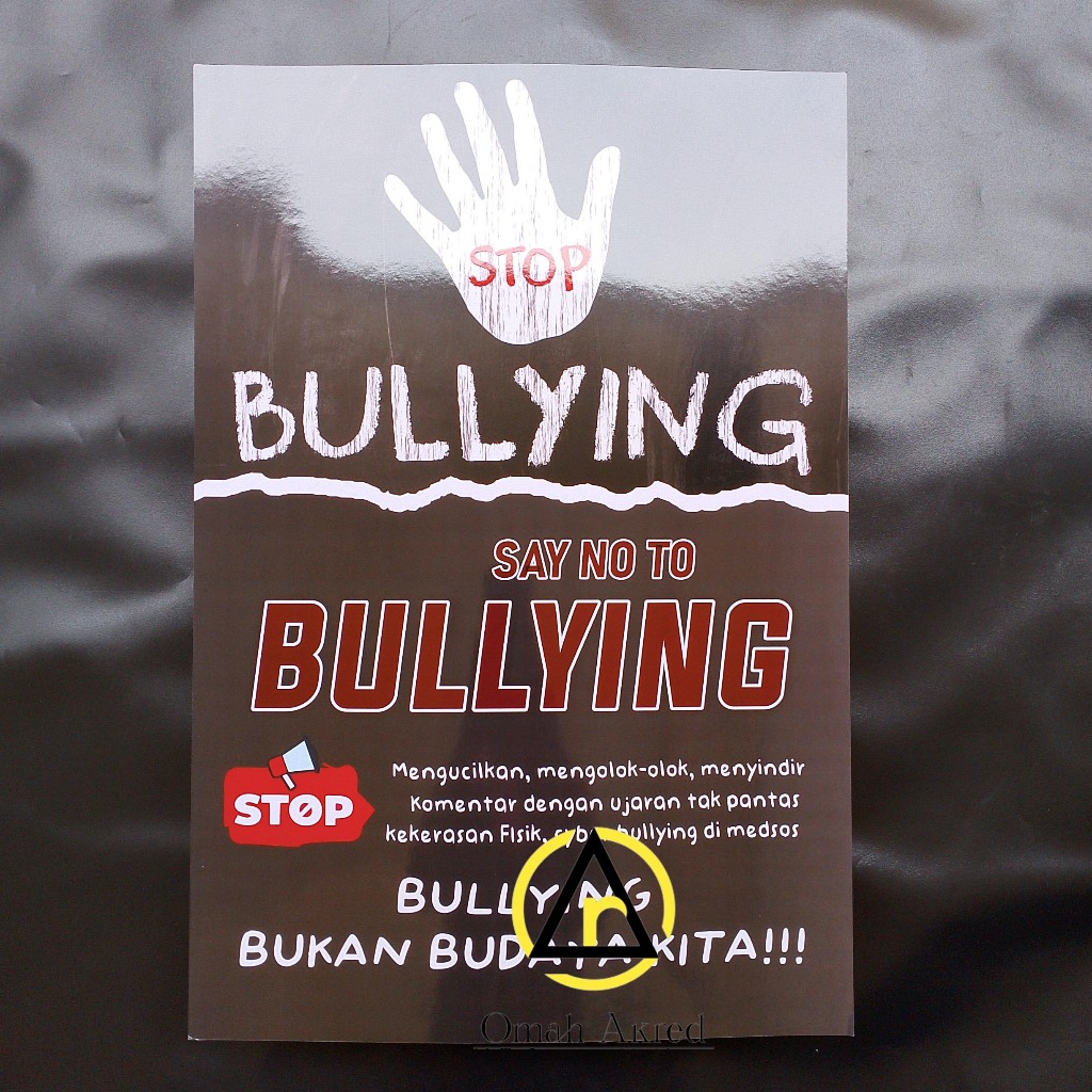 Jual Poster Stop Bullying - Say No To Bullying - Hindari Perundungan - Poster Perundungan ...