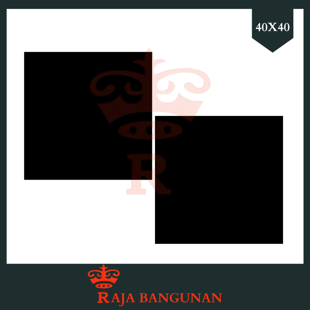 Jual Keramik Lantai Ubin Hitam Polos Kilap Glossy Arwana Black Plain ...