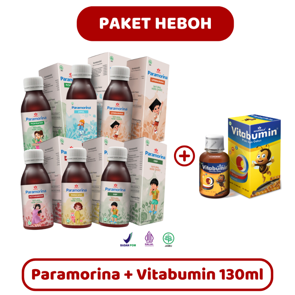 Jual Vitabumin 100ml x Paramorina 100ml - Activegrow, Pickyeater ...