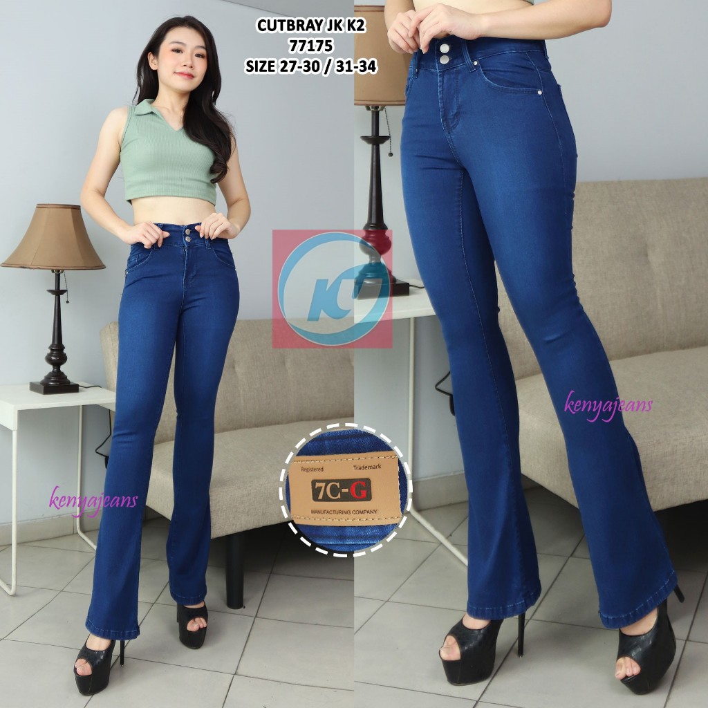 Jual 7C-G Cutbray Jeans Premium | Celana Panjang Wanita | Strecth ...