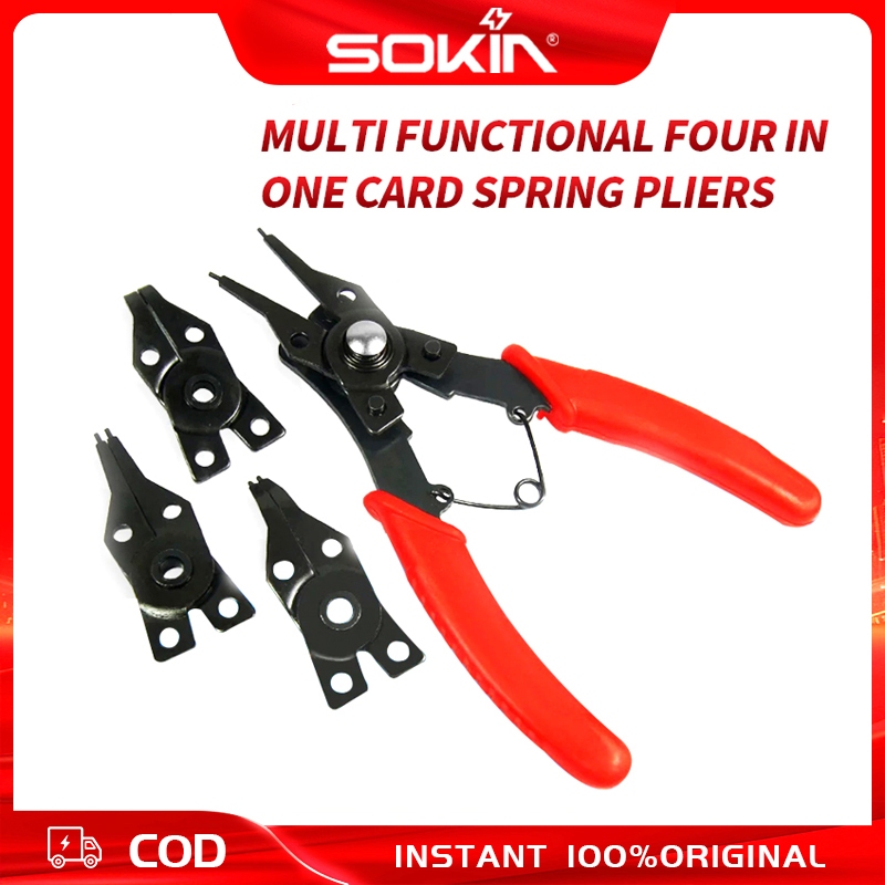 Jual SOKIN Tools Tang Snap Ring 4in1 Circlip Tekan Buka Tutup Bengkok ...