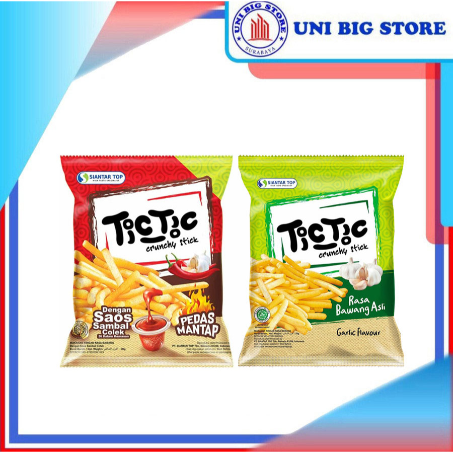 Jual TicTic Crunchy Stick Rasa Bawang Asli | Sambal Colek 65 gr Tic Tic ...