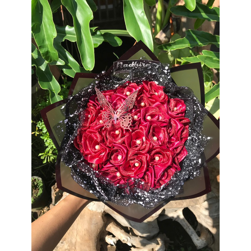 Jual Buket Satin Rose Buket Murah Buket Wisuda Hadiah | Shopee Indonesia