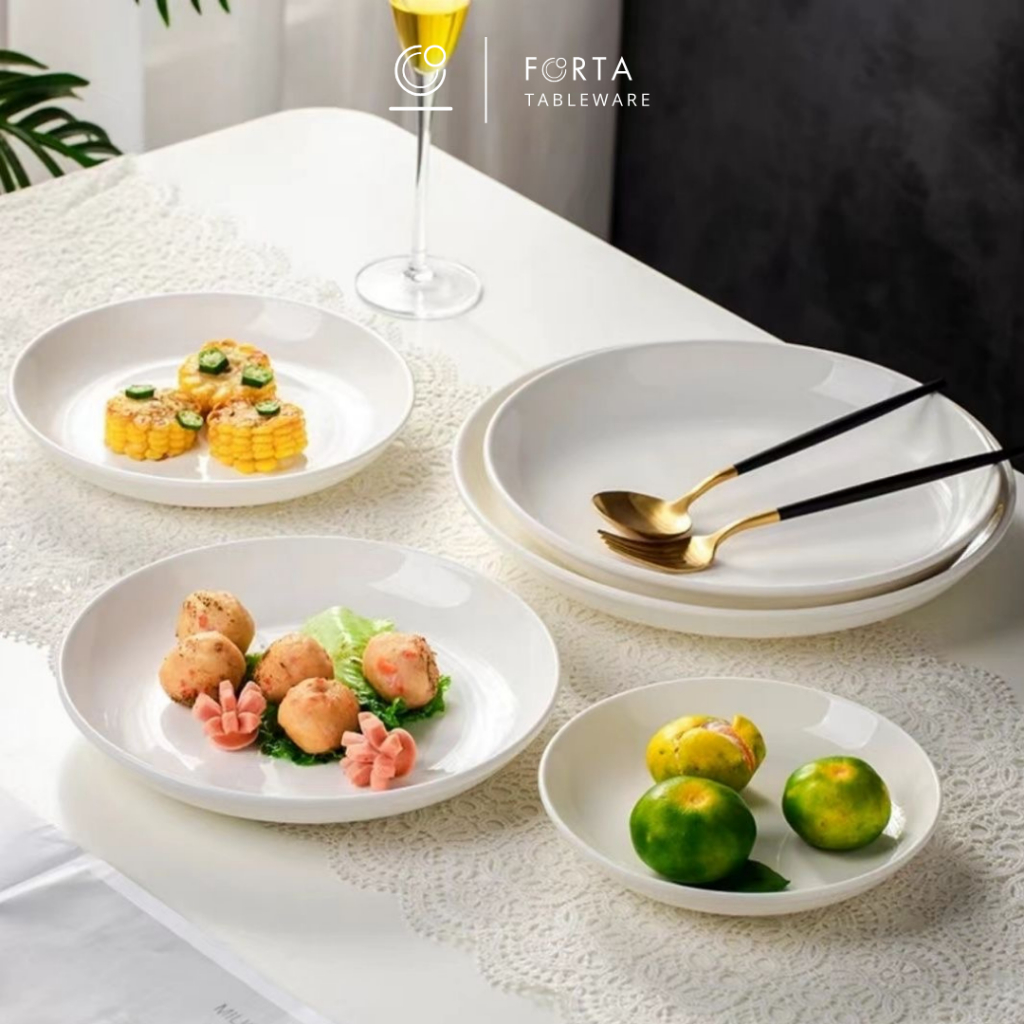 Jual FORTA Piring Ceper Makan Keramik Dalam / Piring Sop Makan Restoran ...