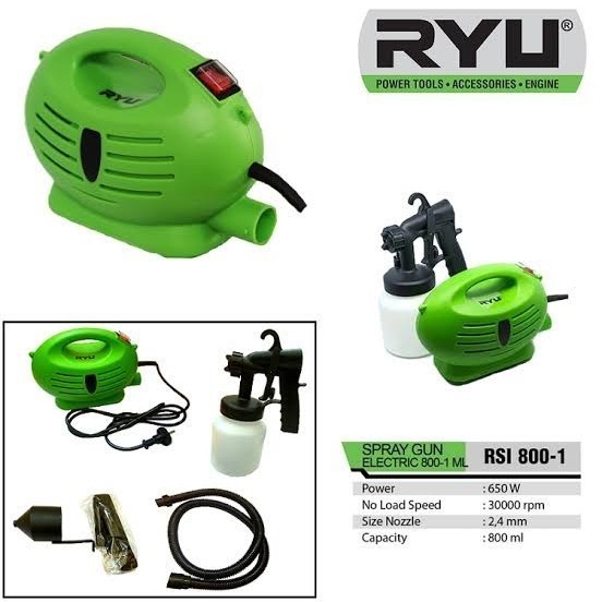 Jual Ryu Spray Gun Electric RSI 800-1 Mesin Semprot Electric Daya ...