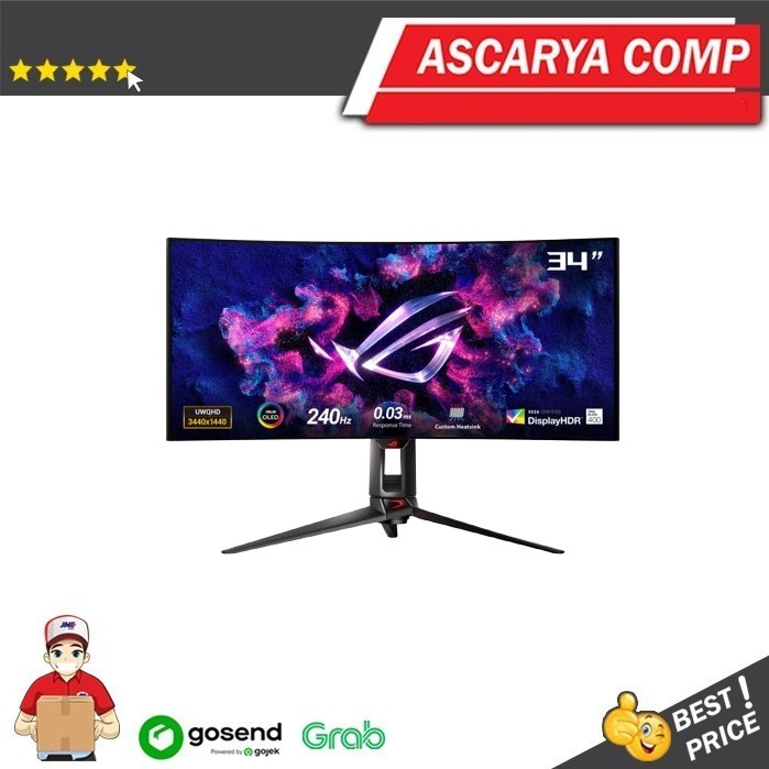 Jual ASUS ROG Swift OLED PG34WCDM 34 Inch Gaming Monitor - UWQHD 240Hz | Shopee Indonesia