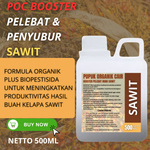 Jual Pupuk Sawit Agar Buah Lebat 500ML / Pupuk Organik Pelebat Sawit dan Booster Sawit Agar ...