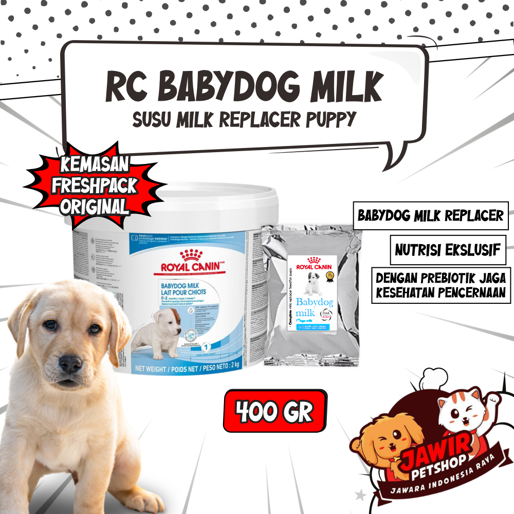 Jual Royal Canin BABYDOG MILK 400gr susu untuk bayi anak anjing puppy dog baby rc anakan baru ...