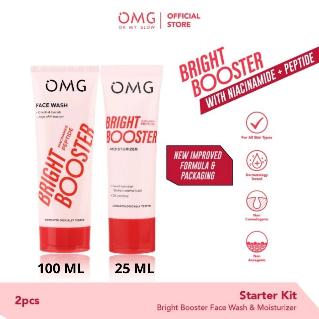 Jual Wawa - BUNDLING OMG BEST COMBO (OMG Bright Booster Face Wash & OMG ...