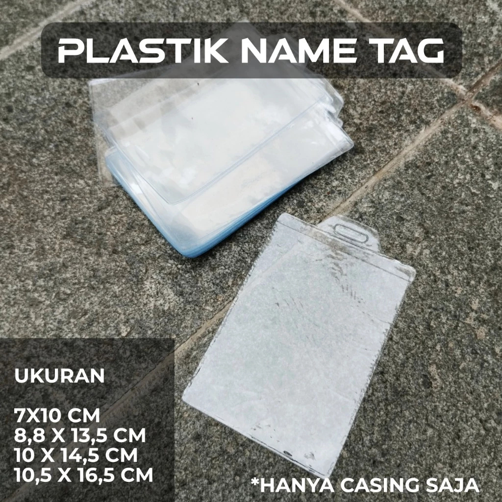 Jual Tempat Id Card Name Tag Acara Panitia Bahan Plastik Lentur ...