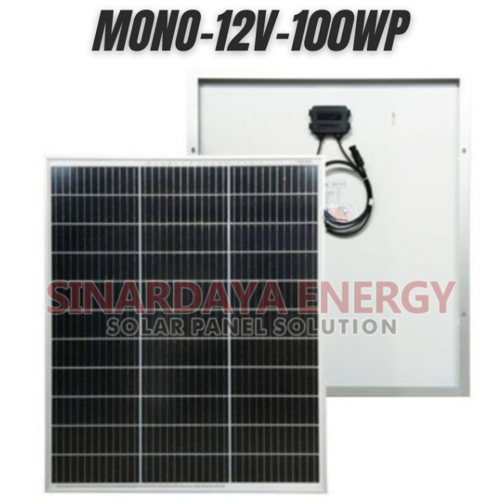 Jual Solar Panel/Panel Surya Solar Cell Mono Crystalline 12V 100WP ...