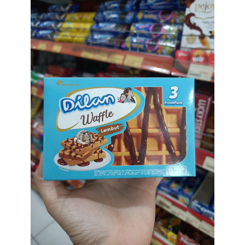 Jual Dilan Chocolate Waffle Fresh Pack 48gram Isi 3pcs | Shopee Indonesia