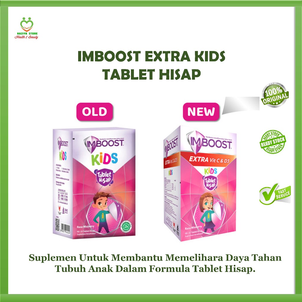 Jual IMBOOST KIDS TABLET HISAP 21 TABLET Suplemen Sistem Imun & Daya ...