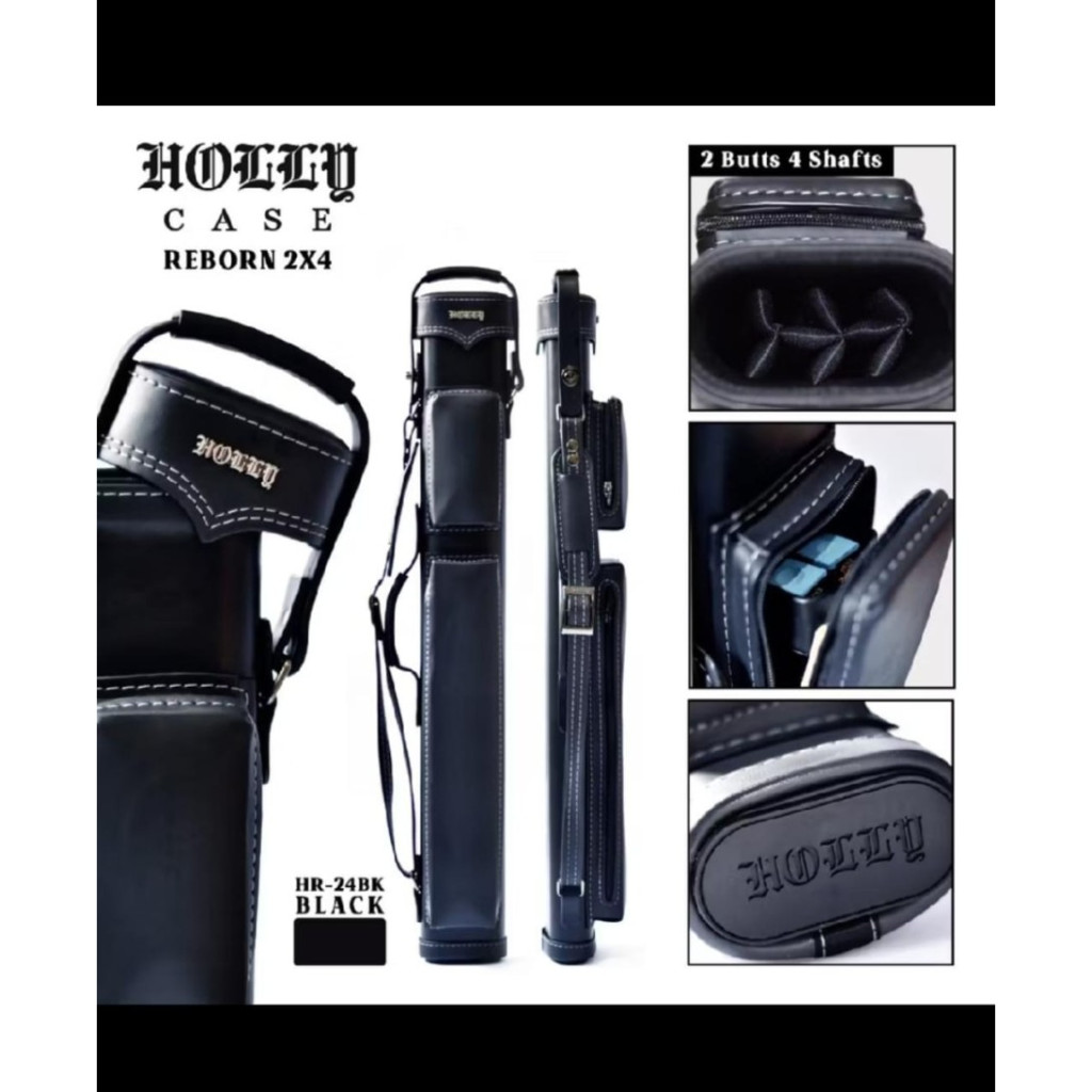 Jual HOLLY Case Reborn 2x4 Tas Billiard 2 Butt 4 Shaft Cue Case ...