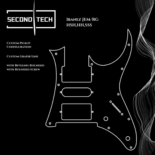Jual pickguard Ibanez JEM JR RG350 RG250 3ply custom akrilik mirror ...