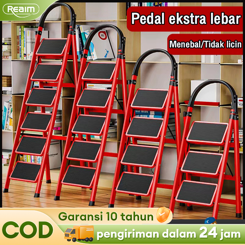 Jual Reaim Tangga 3/4/5/6 Tangga Besi Lipat Ladder Tangga Lipat ...