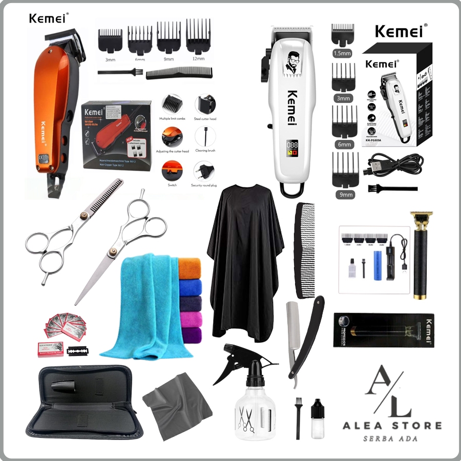 Jual PAKET FULL SET ALAT CUKUR RAMBUT MESIN CUKUR RAMBUT ALAT POTONG RAMBUT ALAT PANGKAS RAMBUT ...