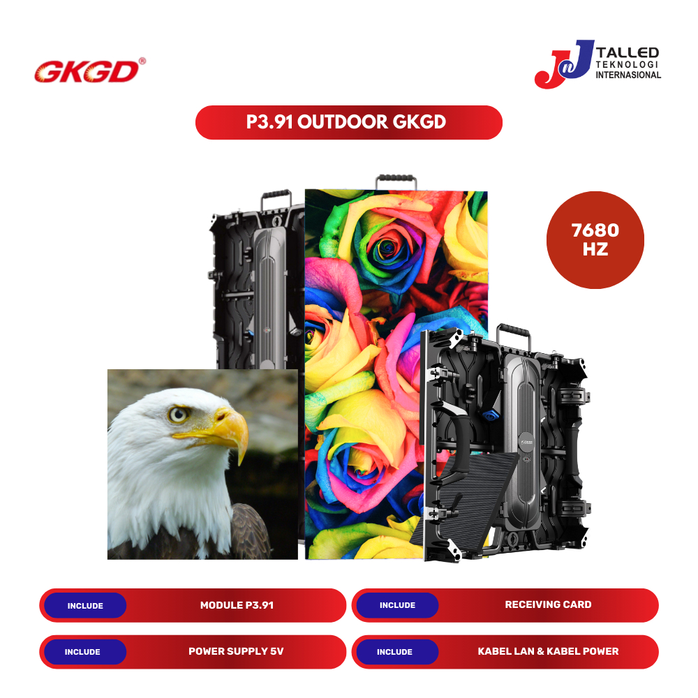 Jual PAKET JADI VIDEOTRON MODUL P3.91 OUTDOOR GKGD REFRESH RATE 7680HZ ...