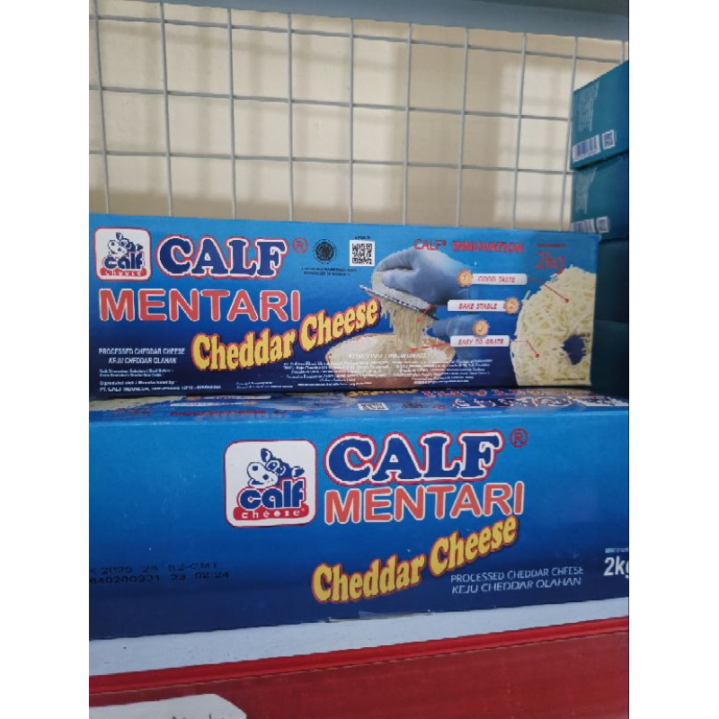 Jual Calf Mentari Cheddar Cheese 2 kg | Shopee Indonesia