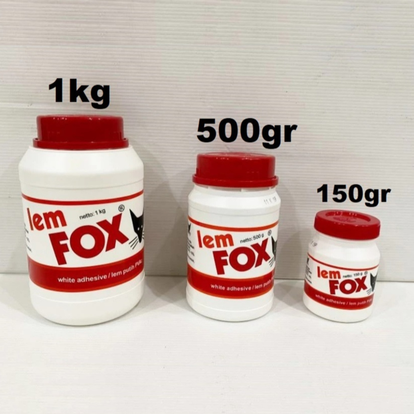 Jual LEM FOX BOTOL 150gram/ LEM PUTIH PVAC | Shopee Indonesia