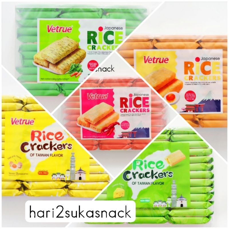 Jual VETRUE Japanese Rice Crispy Crackers / Krekers Beras Taiwan Vetrue ...