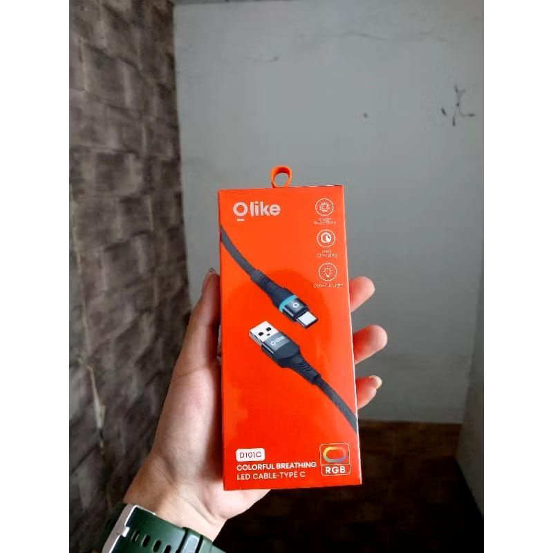 Jual Olike D101C Colorful Breathing Led Cable Type-C | Shopee Indonesia