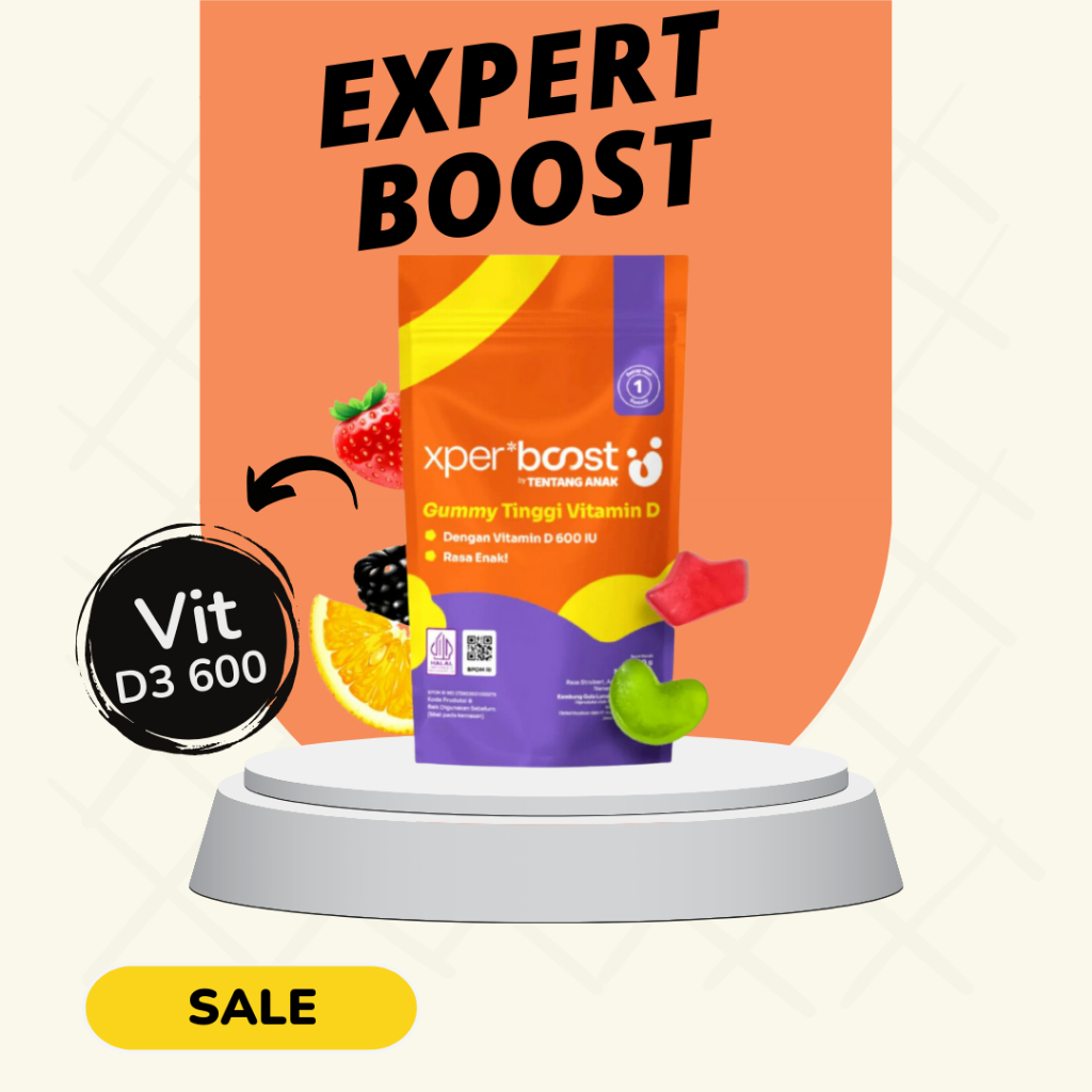 Jual Expert Boost Gummy Vitamin D 600 IU Anak dan Dewasa Boost Imunitas ...