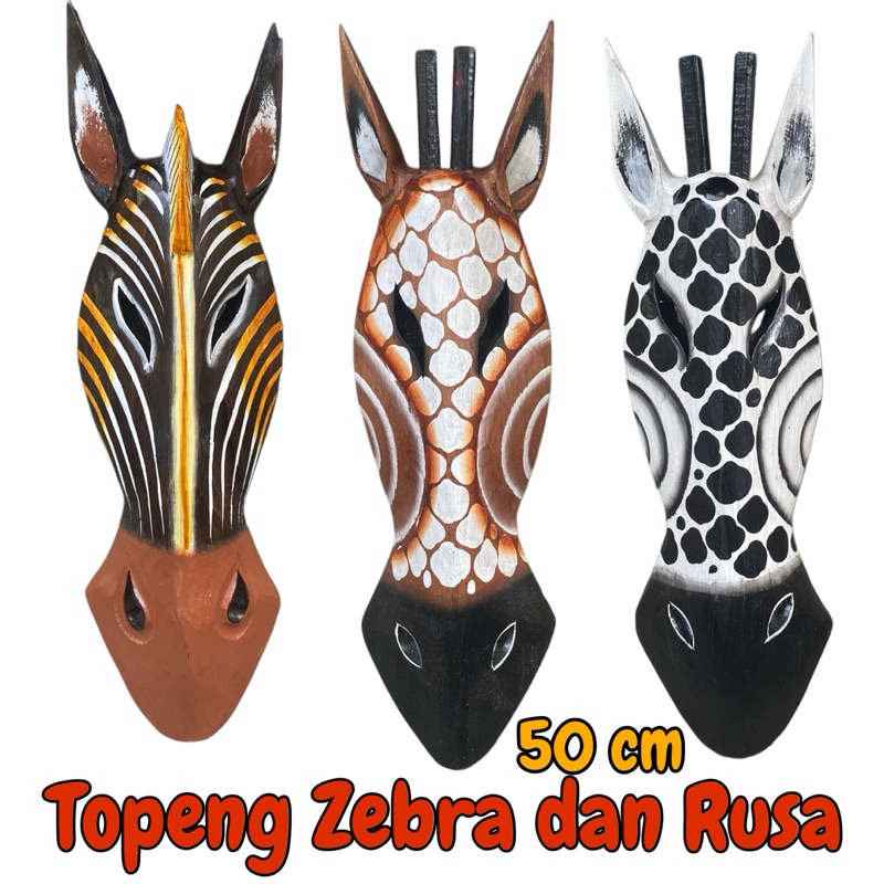 Jual Dekorasi Dinding Topeng Zebra - Topeng Kepala rusa - zebra head ...