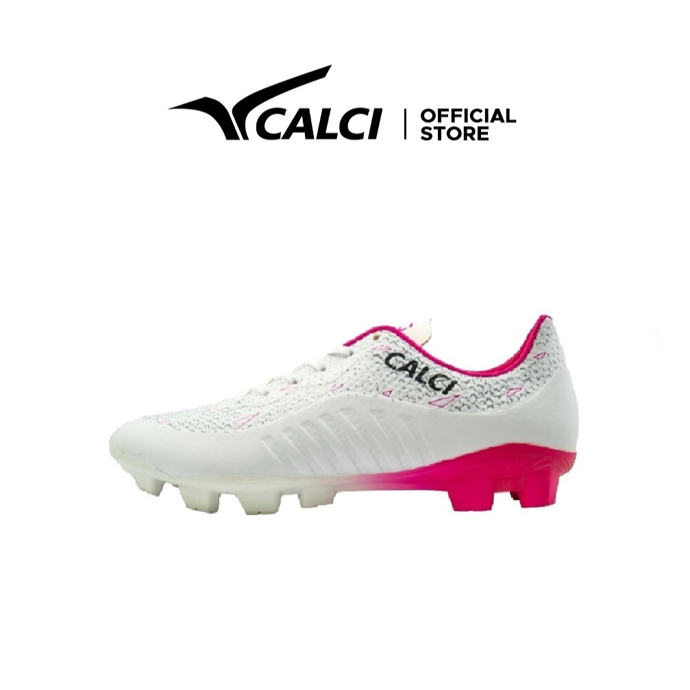 Jual Calci Sepatu Bola Soccer Basilisk SC - White/ Fuchia | Shopee Indonesia
