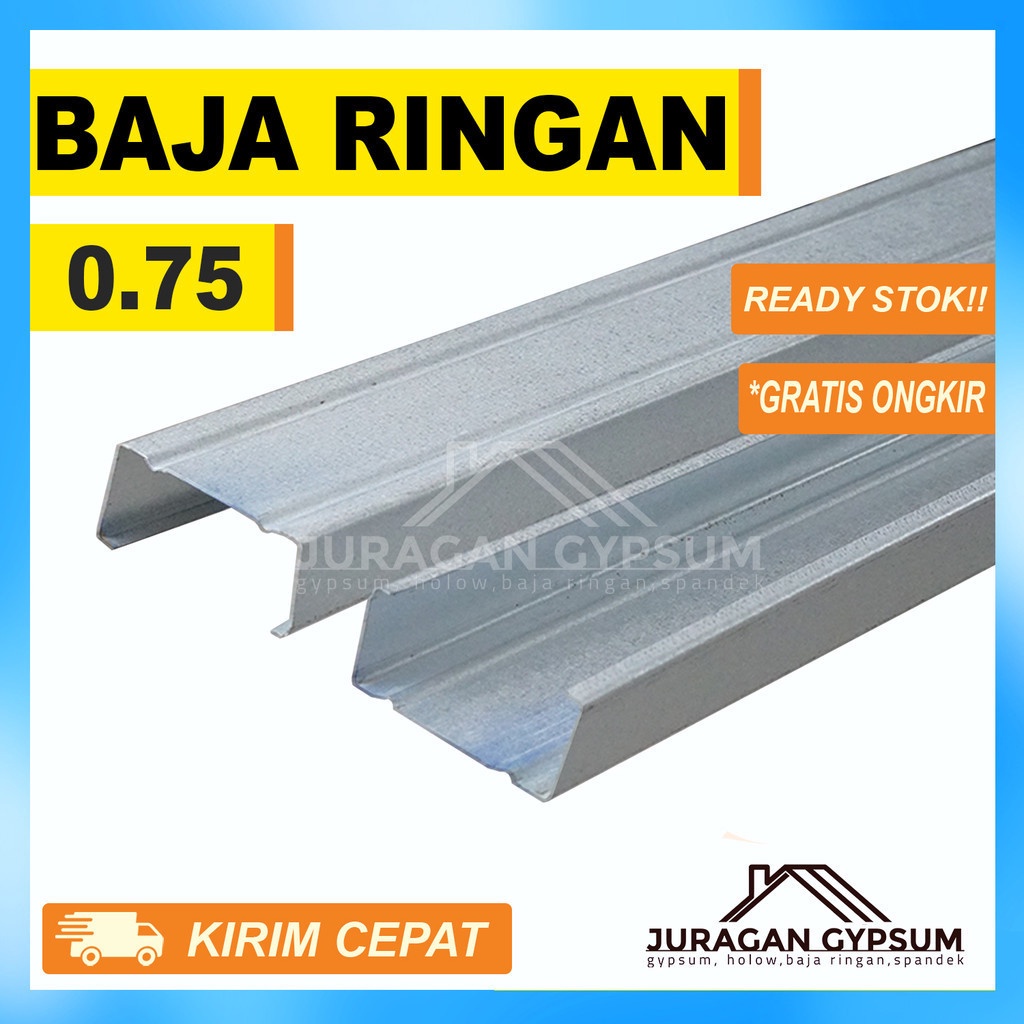 Jual Baja Ringan C75 75 Full Baja ringan 75 Canal C panjang 6 meter ...
