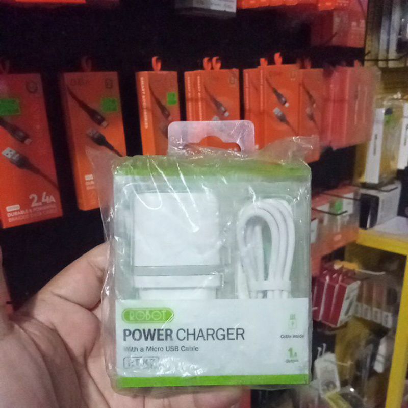 Jual Cas charger Robot RT-K7 5V/1A Free kabel Micro - Original | Shopee ...