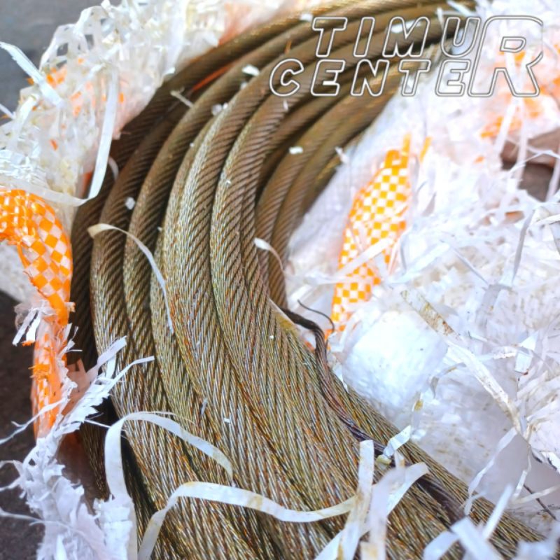 Jual Tali kawat seling baja 19x7 IWRC 6 8 9 10 12 13 14mm Non rotating ...