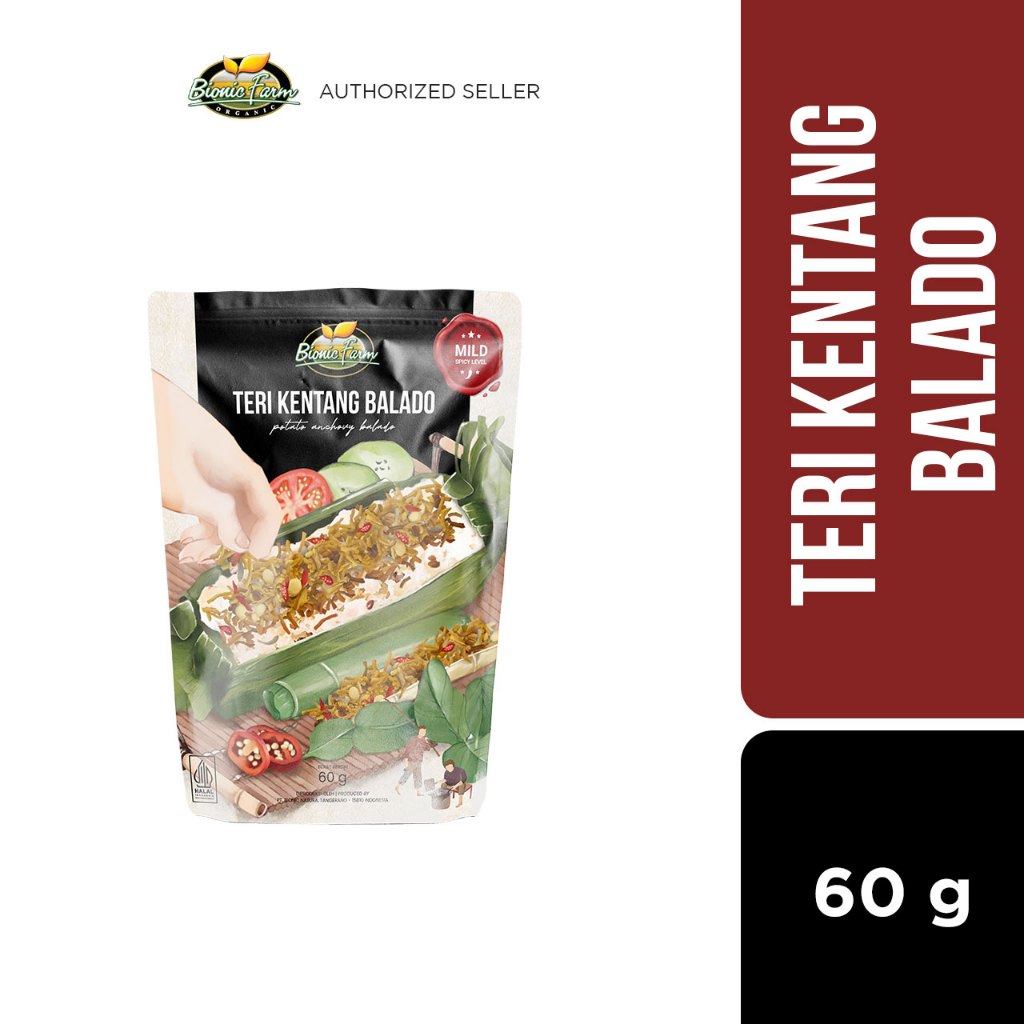 Jual Bionic Farm Teri Kentang Balado Mild 60g | Shopee Indonesia