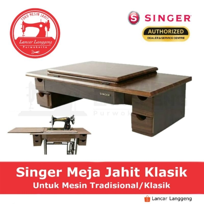 Jual Meja Laci Kabinet Mesin Jahit Klasik Merk Singer | Shopee Indonesia