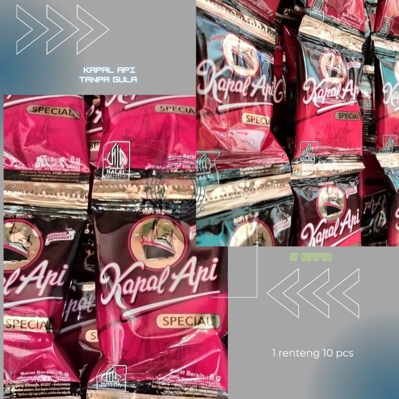 Jual kapal api mini special tanpa gula ( 6 Gram ) 1 renceng 10 pcs ...
