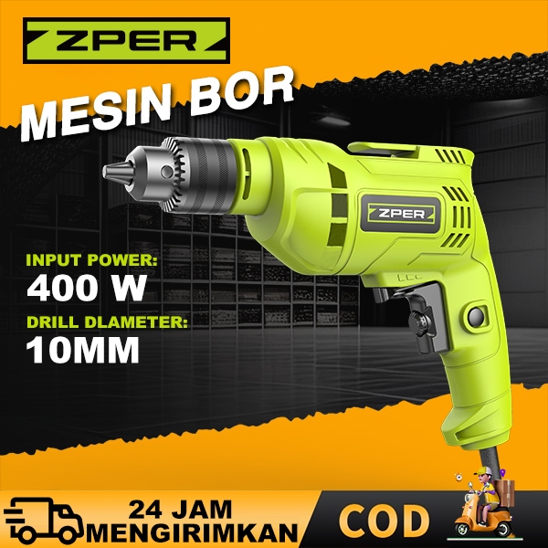 Jual ZPER Mesin Bor 500W Listrik Bolak Bali Hand Electric Drill Berlaku untuk 2-10mm Mata Bor ...