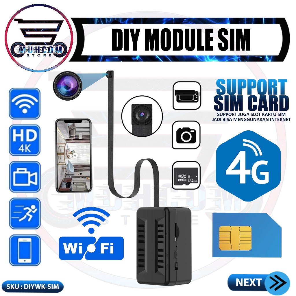 Jual Spy Camera Mini DIY Module Kamera 4G SIM Card Camera Dengan Kartu ...