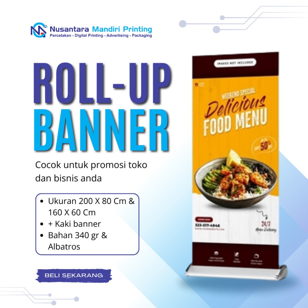 Jual Roll Up Banner Ukuran 200 x 80 cm | Shopee Indonesia