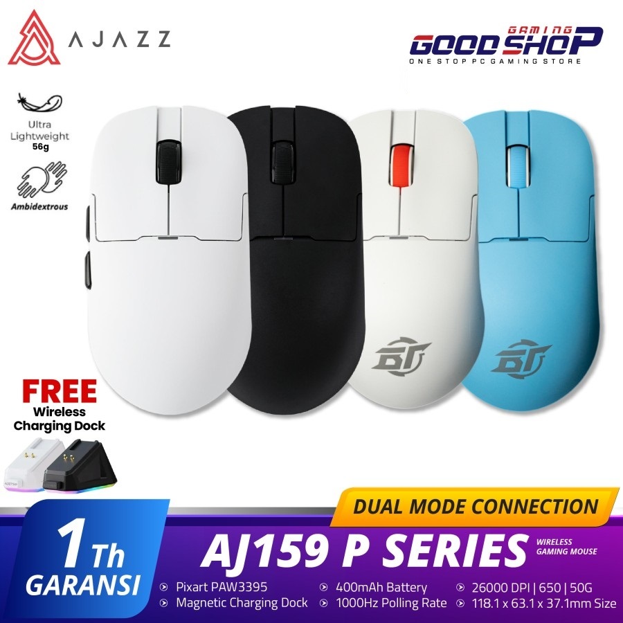 Jual Ajazz AJ159P | AJ159 PRO Wireless Gaming Mouse With Dock | Shopee Indonesia